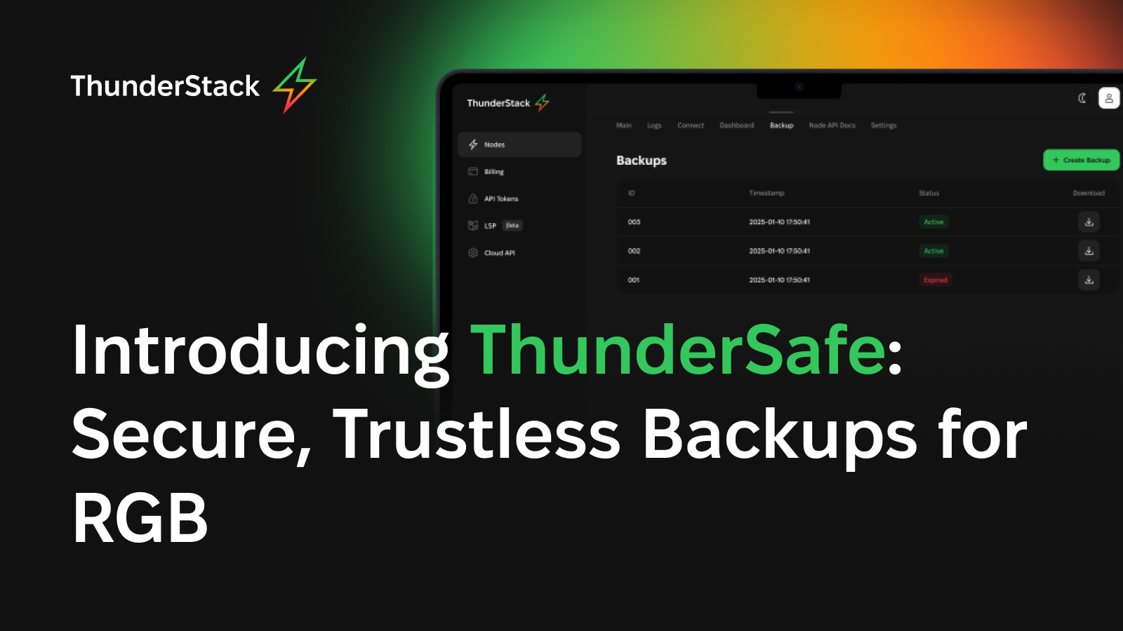 Introducing ThunderSafe: Secure, Trustless Backups for RGB Wallets and Applications